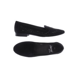 Jana Damen Ballerinas, schwarz, Gr. 39