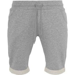 Urban Classics Stoffhose Urban Classics Herren Light Turnup Sweatshorts (1-tlg), grau