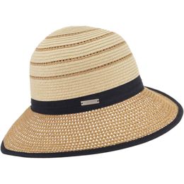 Seeberger Glockenhut, Hutband, Logo-Emblem, für Damen, beige, OneSize
