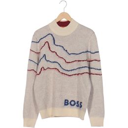 BOSS Orange Herren Pullover, cremeweiß