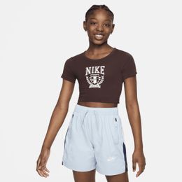 Nike Sportswear Grafik-T-Shirt für ältere Kinder (Mädchen) - Braun