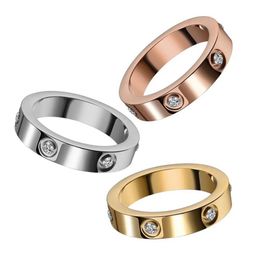 ROUGEMONT Partnerring Statement Damen Ring Edelstahl Ring mit funkelnden Zirkonia Steinen (Auch als Set mit den passenden Creolern erhältlich)
