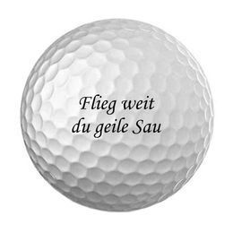 Lasernauten Golfball 3 Stück Golfbälle Wilson Ultra mit Gravur Spruch Ihrer Wahl Golfball