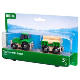 Brio® Spielzeug-Traktor Traktor mit Holz-Anhänger