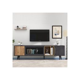 HAUSS SPLOE TV-Schrank TV-Lowboards TV Schrank Fernsehschrank TV-Tisch (für einen 90-Zoll-Fernseher geeignet)