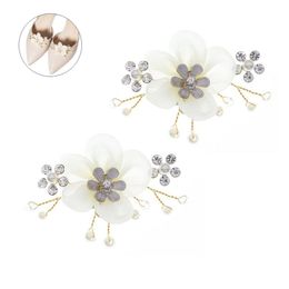 Lubgitsr Schuhanstecker Schuhschnalle Blume Schuhclips Brautschuh Zubehör tägliches Matching (1-tlg)