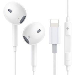 IK-Handelsgruppe In-Ear Kopfhörer Lightning Für Apple EarPods iPhone iPad Headset In-Ear-Kopfhörer (Lightning Anschluss