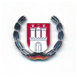 hegibaer Anstecknadel Hansestadt Hamburg Wappen Elbe Hafen HH Deutschland Pin Anstecker 0920 (1-tlg)