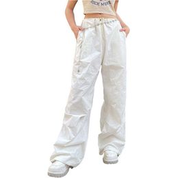 FIDDY Latzhose Damen Cargohose Weite Palazzo Hose High Waist Freizeithose