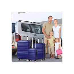 BlingBin Hartschalen-Trolley 3er Set Handgepäck Koffer mit TSA-Schloss und Universalrad