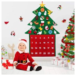 Bizaical Adventskalender Adventskalender Weihnachten DIY Weihnachtskalender mit 24 Taschen (1-tlg)