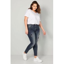 Angel of Style Regular-fit-Jeans Boyfriend-Jeans Destroy-Effekte 5-Pocket Dehnbund