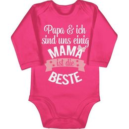 Shirtracer Shirtbody Mama ist die beste I Weltbeste Mutti Mama