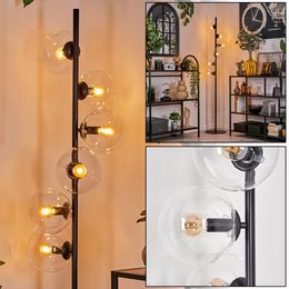 hofstein Gastor Stehleuchte Glas 15 cm Klar, 6-flammig