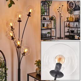 hofstein Gastor Stehleuchte Glas 15 cm Klar, 6-flammig
