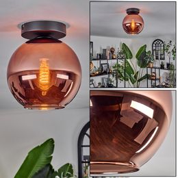 hofstein Koyoto Deckenleuchte Glas 20 cm Kupferfarben, 1-flammig