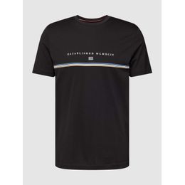Christian Berg T-Shirt mit Brand-Detail