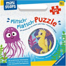 Ravensburger Puzzle Plitsch-Platsch-Puzzle Meerestiere, 10 Puzzleteile, bunt