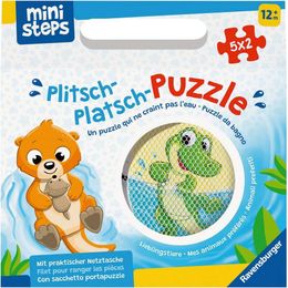 Ravensburger Puzzle Plitsch-Platsch-Puzzle Lieblingstiere, 10 Puzzleteile, bunt
