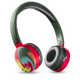 cellularline Music & Sound Bluetooth Headphone Fantasy wireless Kopfhörer (Bluetooth), grün|rot