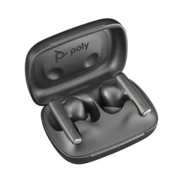 Poly BT Headset Voyager Free 60 UC USB-C/A Wireless-Headset (Active Noise Cancelling (ANC), Bluetooth, Active Noise Canceling), schwarz
