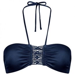 watercult - Women's Makramé Love Bikini Top 7687 - Bikini-Top Gr 42 blau