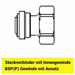 ich-zapfe - 3/4 Adapter für 5/16 Schläuche Aufschraub-Verbinder