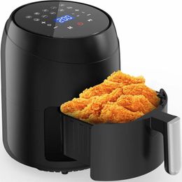 Heißluftfritteuse AirFryer Ohne Öl mit LED-Touchscreen Heizluft Frituese, 1200,00 w, Einstellbare Zeit-/Temperaturregelung für das Luftbraten, Braten