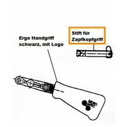 ich-zapfe Stift für Zapfkopfgriff für Keg - Verschluss (Hiwi und Micro Matic)