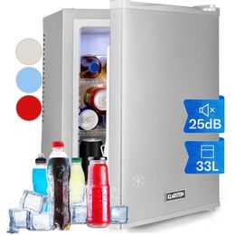 Happy Hour 33 Minibar 33L 5-15°C eek g 25dB LED-Licht - Silber-Metallic - Klarstein