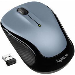 Maus M325s, Wireless, Unifying, Light Silver - Optisch, 1000 dpi, 3 Tasten, Retail (910-006813) - Logitech