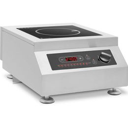 ROYAL CATERING Induktionsplatte Induktionskochplatte Induktionsfeld 5000 w Timer Edelstahl