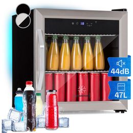 Klarstein - Kühlschrank, Getränkekühlschrank mit Glastür, Minikühlschrank Lautlos mit 2 Ablagen & App-Steuerung, Outdoor Kühlschrank, Kleiner