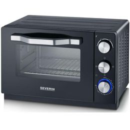 Freistehender backofen 20l 1380w schwarz/edelstahl Severin to 2070