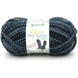 gründl Sockenwolle Hot Socks 100 g 4-fach, jade-lichtgrün-smaragd-schwarz Sockenwolle - Gründl