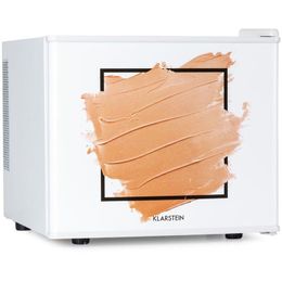 Pretty Cool Make-Up-Kühlschrank - 17 Liter, 50 Watt, 26 dB, 1 Boden, Design: Apricot - Weiß - Klarstein