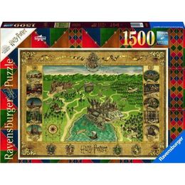 RAVENSBURGER VERLAG Ravensburger Puzzle 16599 - Hogwarts Karte - 1500 Teile Puzzle für Erwachsene un