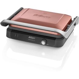 ARZUM - Tostçu Delux 1800W, Kontaktgrill Sandwichmaker Sandwich-Toaster Rosa