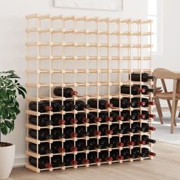 Weinregal für 120 Flaschen 112,5x23x123,5 cm - Braun - Prolenta Premium