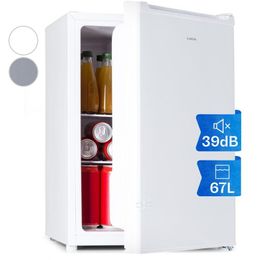 Klarstein - Mini Kühlschrank, Retro Mini-Kühlschrank mit Gefrierfach, 67 Liter Getränkekühlschrank Klein & Kompakt, Kleiner Kühlschrank mit