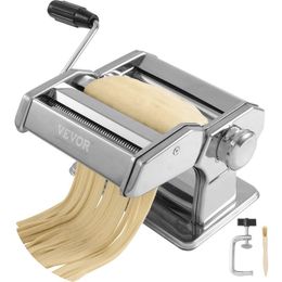 Manuelle Nudelmaschine Pastamaschine, 9 Stufen 0,3–3 mm Einstellbarer Nudelautomat Nudeln Maker für Lasagne, Ravioli, Spaghetti, Tagliatelle,
