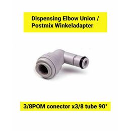 ich-zapfe Postmix Winkeladapter 3/8POM conector x 3/8 tube 90°