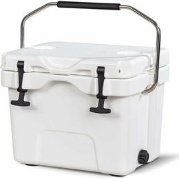 Costway - Kühlbox 15 Liter, Isolierbox tragbar mit Griff & Ablassstopfen & Getränkehalter, Thermobox Wärmebehälter für Essen & Getränke, 45 x 34 x 33