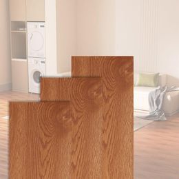 HENGDA PVC Bodenbelag - Selbstklebende Vinyl-Dielen - Vinylboden - Holz-Effekt - Classic Warm Oak - 91.5 x 15.2 cm x 1.5 mm - 0.975m²/7 Dielen