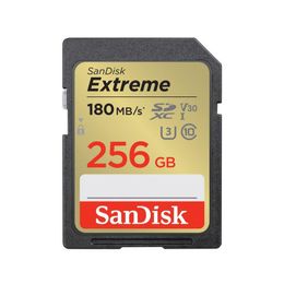 Sandisk SDXC Extreme 256GB (180/130 MB/s R/W) + 1 Jahr RescuePRO Deluxe
