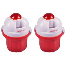 Eismaxx - Eismaschine 2er-Set Eisbereiter Eiscreme Speiseeis Stieleis Pudding Eis