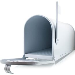 BITUXX Us Mailbox Amerikanischer Briefkasten Standbriefkasten Wandbriefkasten Weiß - Weiß