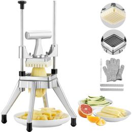 Vevor - Frittiermaschine 3/8 Zoll, Kartoffelschneider, Pommes-Schneidemaschine, zum Schneiden von Gemüse / Obst / Gurken / Kartoffeln / Zwiebeln /