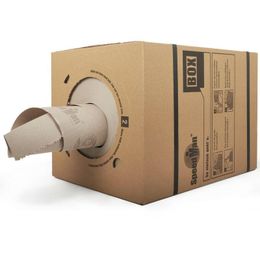 KK VERPACKUNGEN - 10 x SpeedMan Box Endlos Packpapier Schrenzpapier Spenderbox 450 m 70 g/m2 - Braun