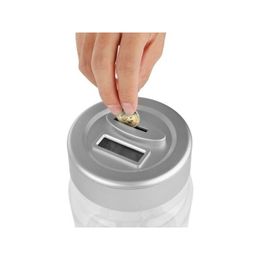 Meditrade GmbH Trade Shop Traesio - spardose mit automatischem münzzähler jar form lcd spardose display
